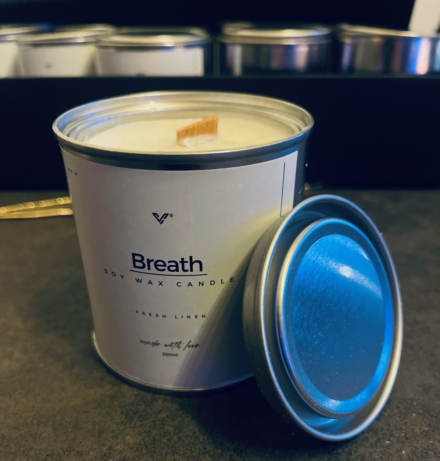 Breath - Luxury soy candle of original scent mixes with a story ...